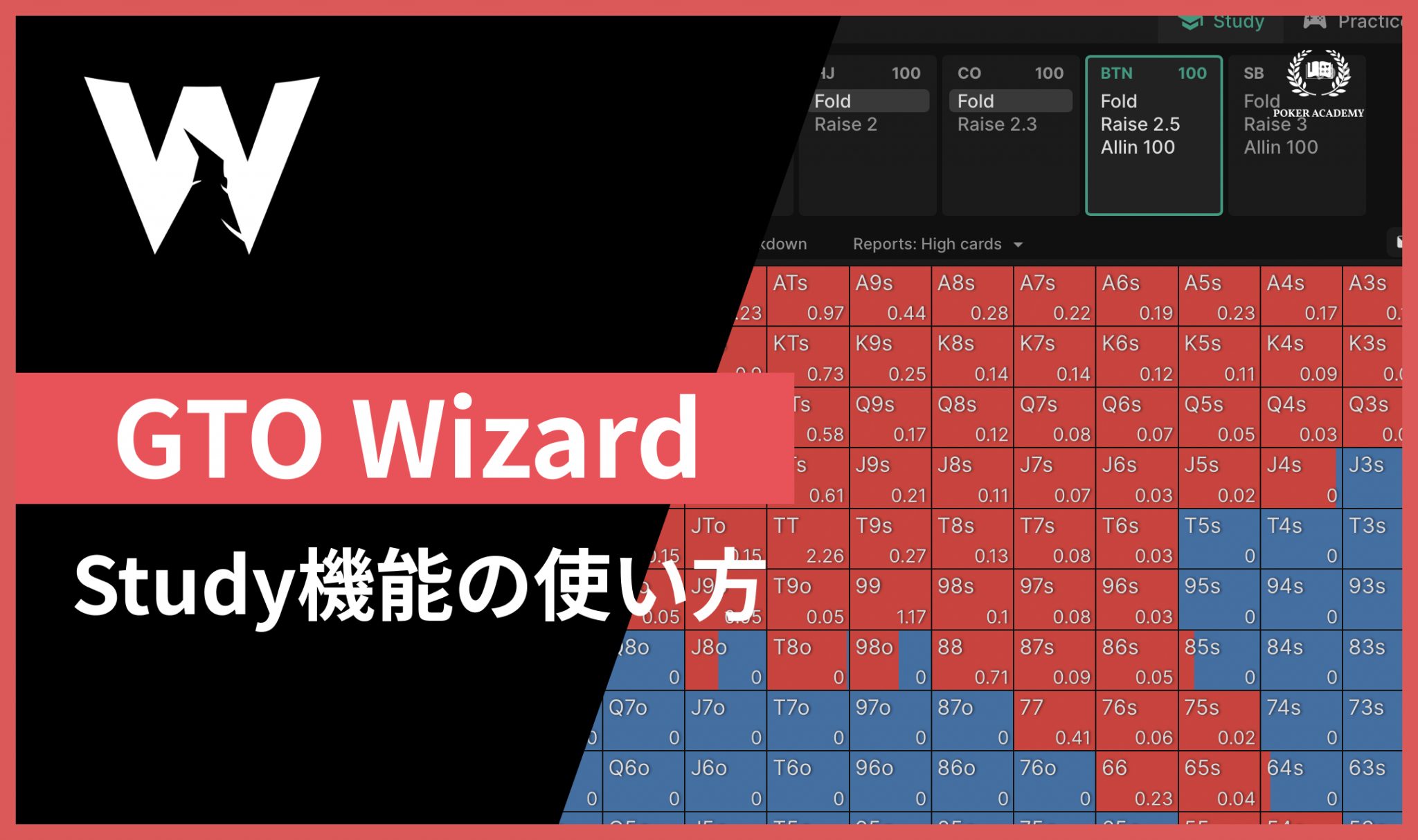 【Analyze】GTO Wizardのハンド解析機能を紹介